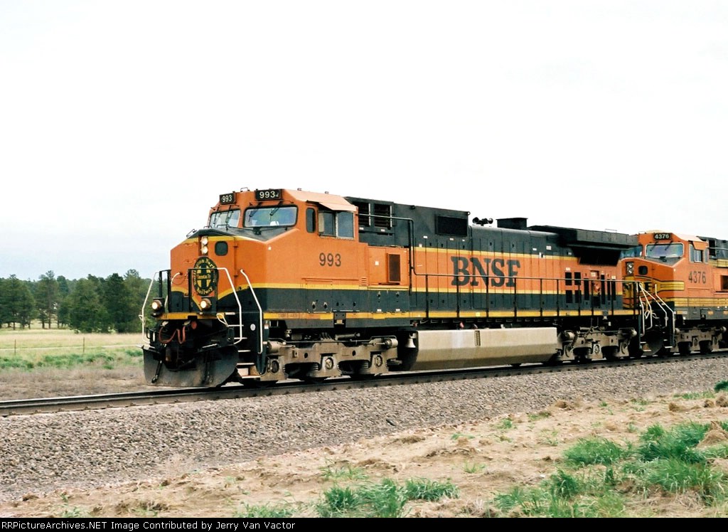 A pair of C44-9Ws lead a mixed freight wb